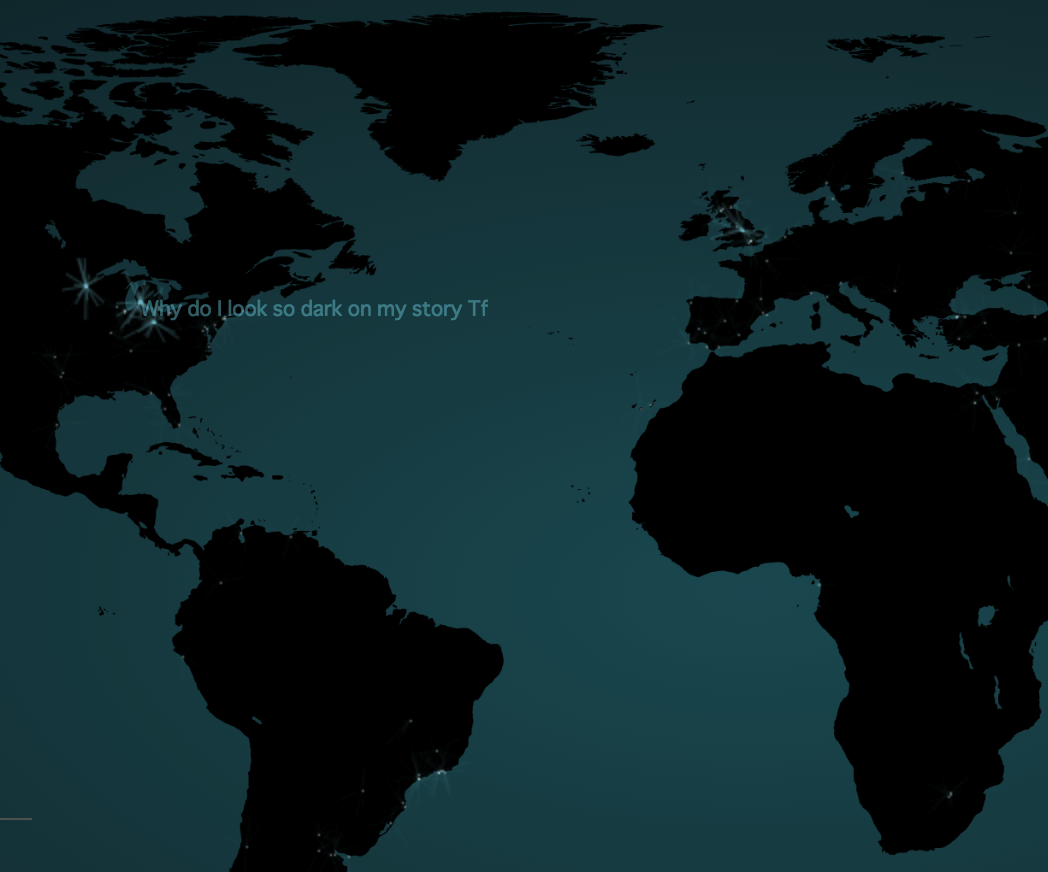 世界のツイート状況を可視化しているTweetpingがすごい！！ | Aprico